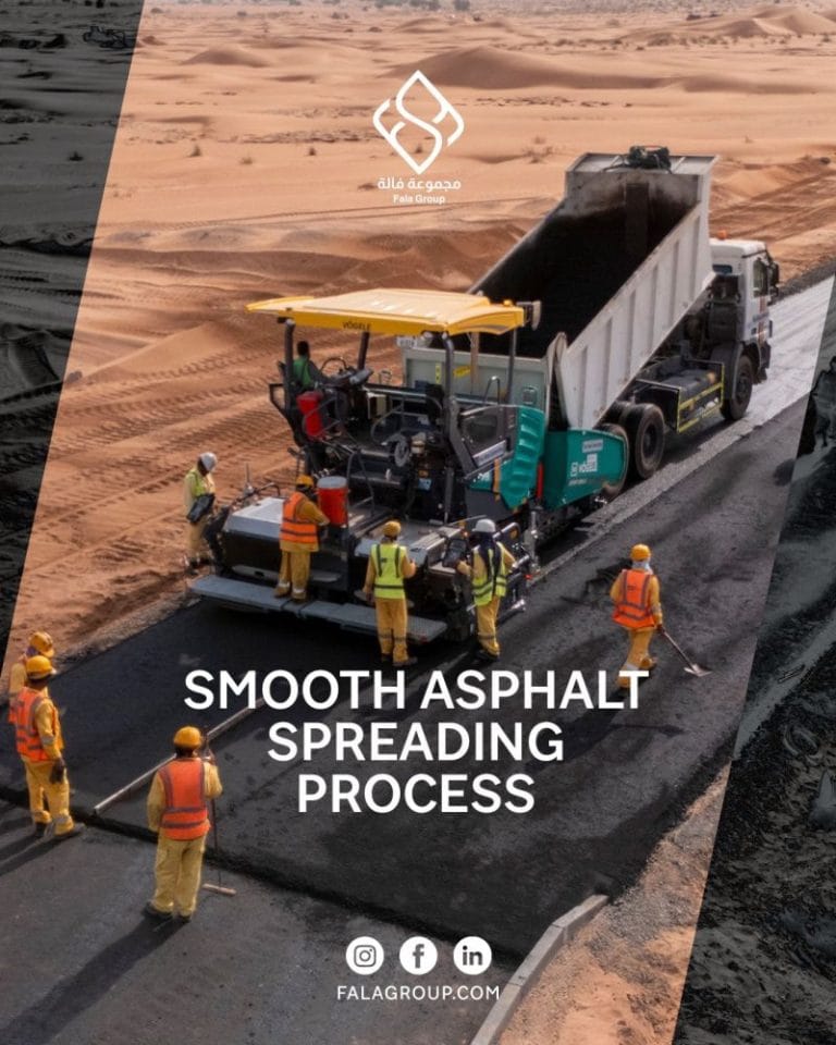 Smooth Asphalt Spreading Proccess - Fala Group